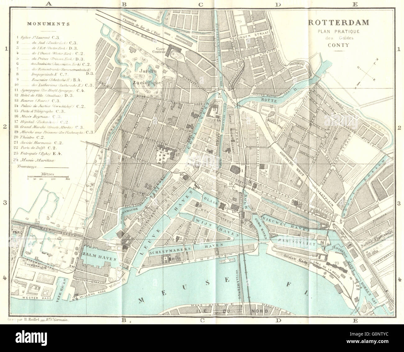 Map of rotterdam hi-res stock photography and images - Alamy