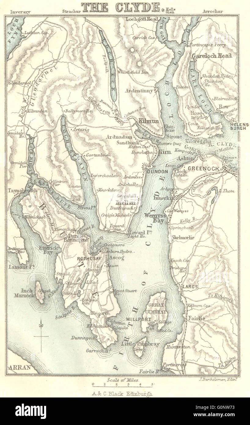 Map of clyde hi-res stock photography and images - Alamy