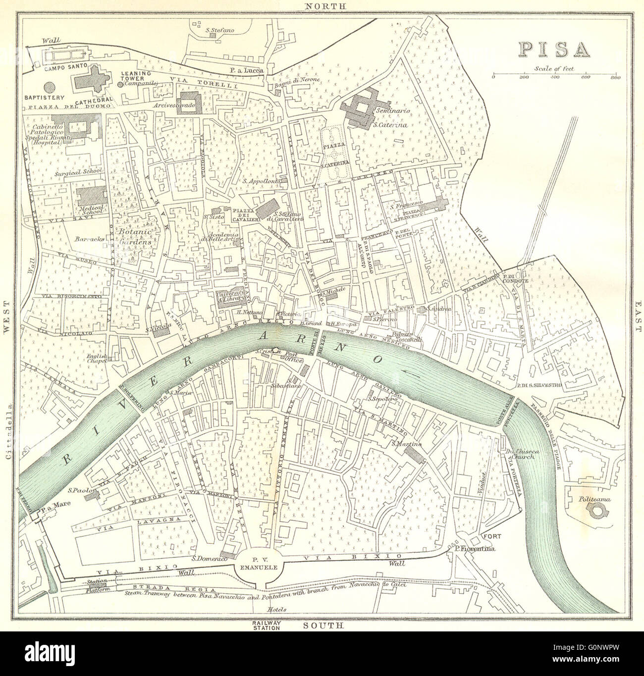 Map of pisa hi-res stock photography and images - Alamy