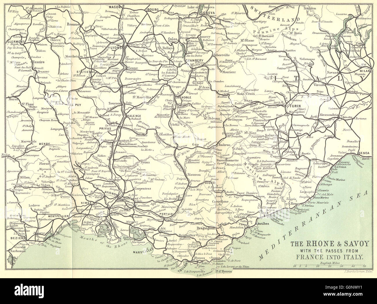 Savoy map hi-res stock photography and images - Alamy