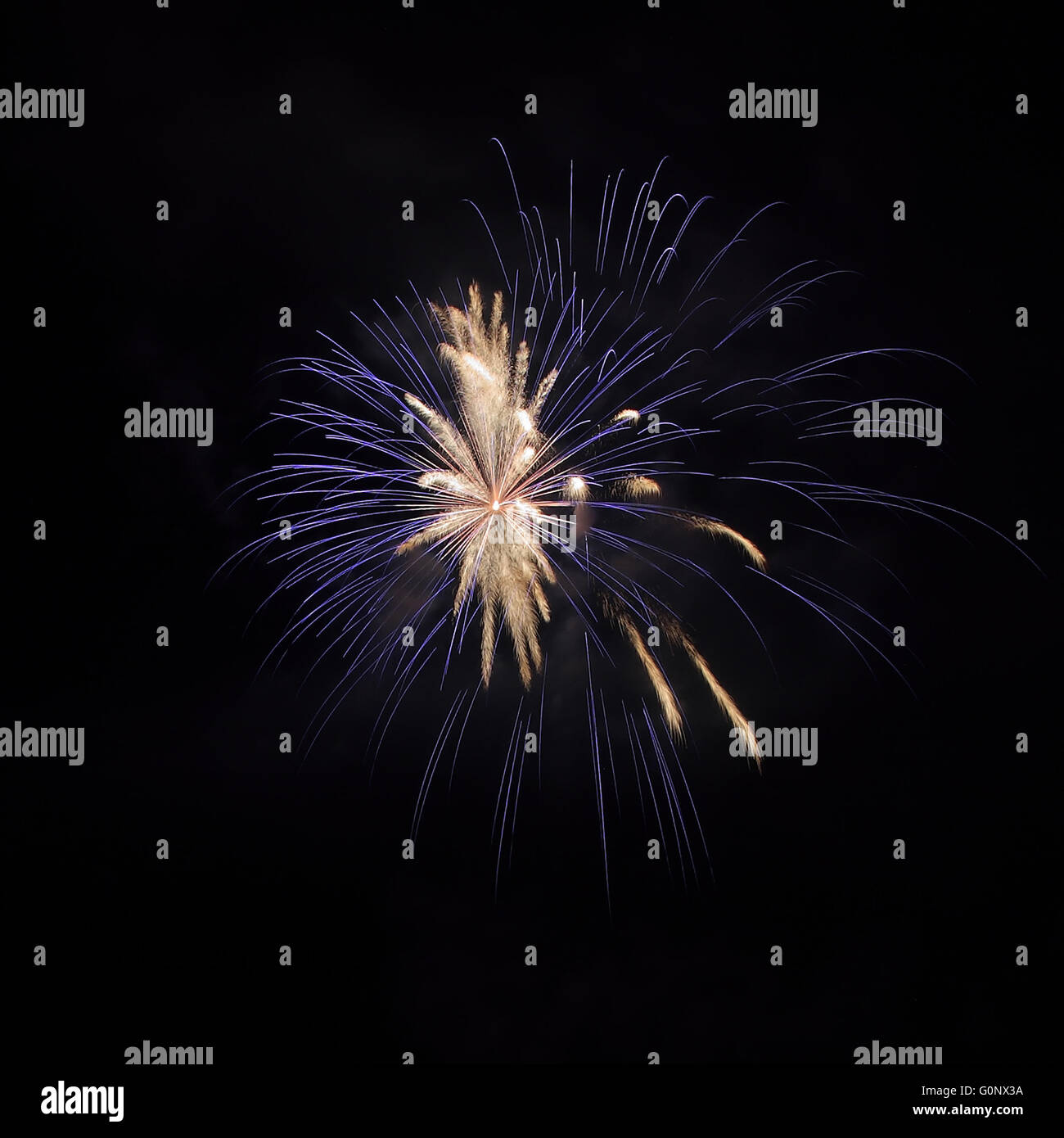 Colorful fireworks with reflection on lake and night sky in background ...