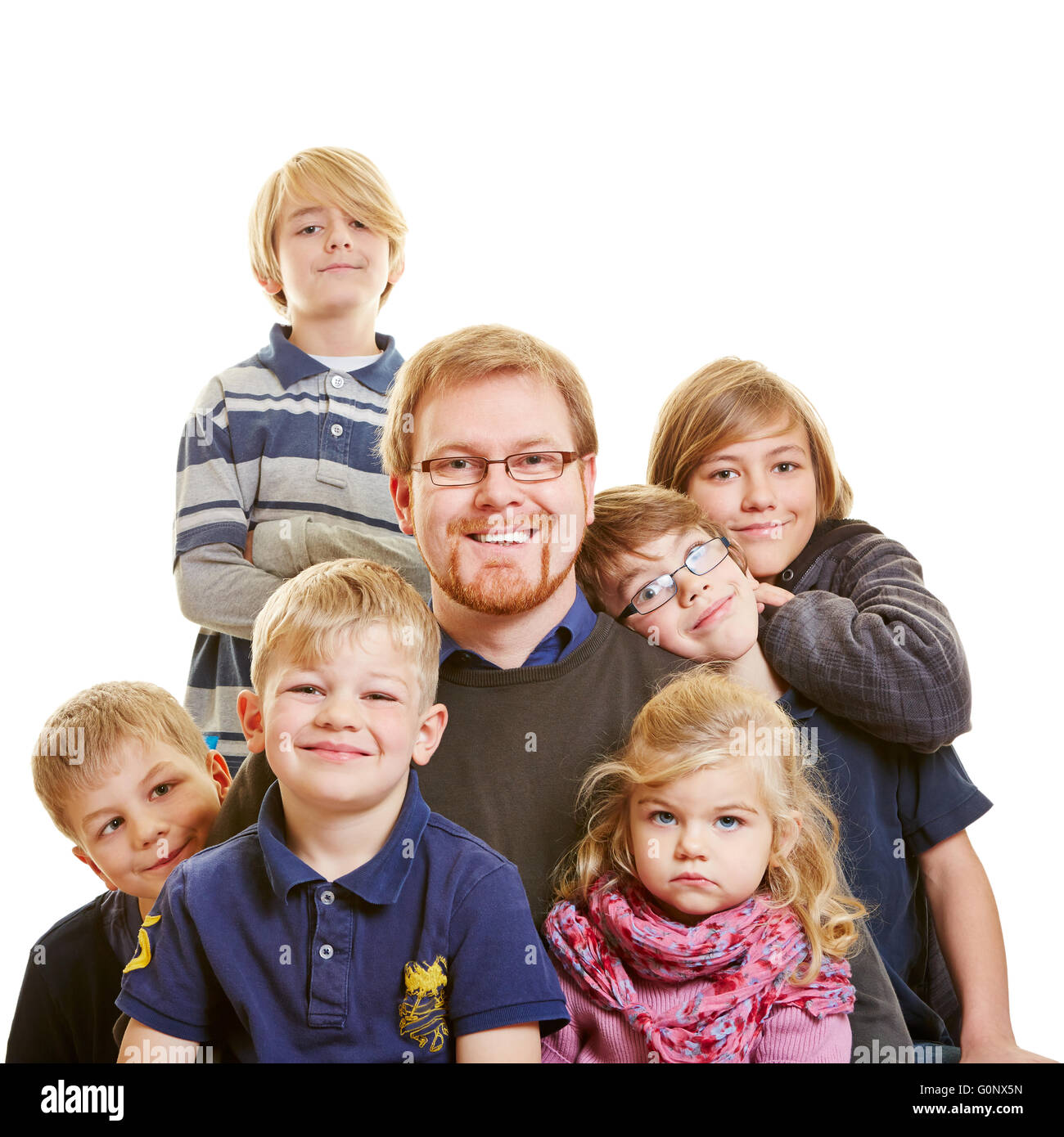 Six children hi-res stock photography and images - Alamy
