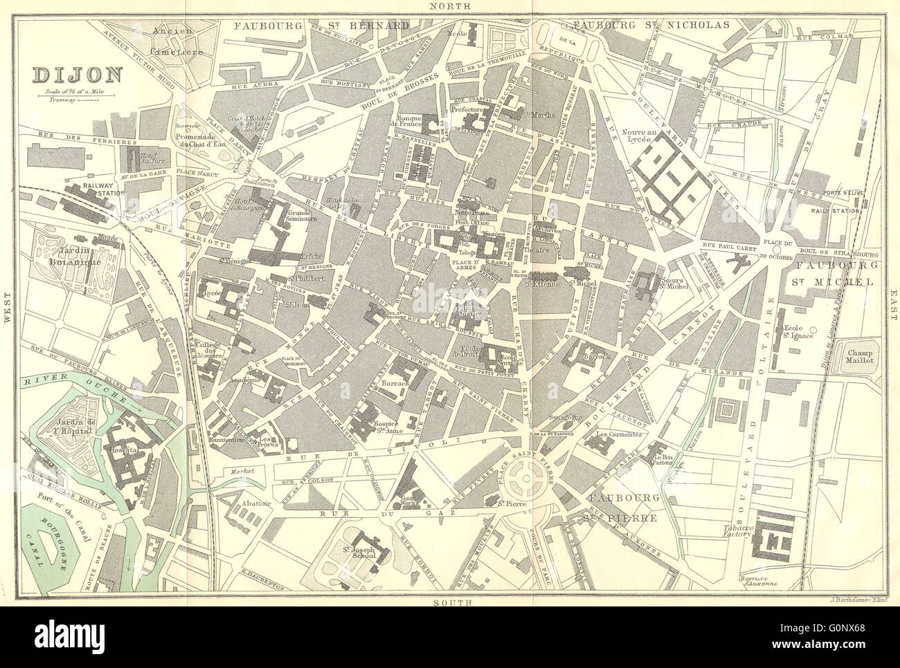 Map of dijon hi-res stock photography and images - Alamy