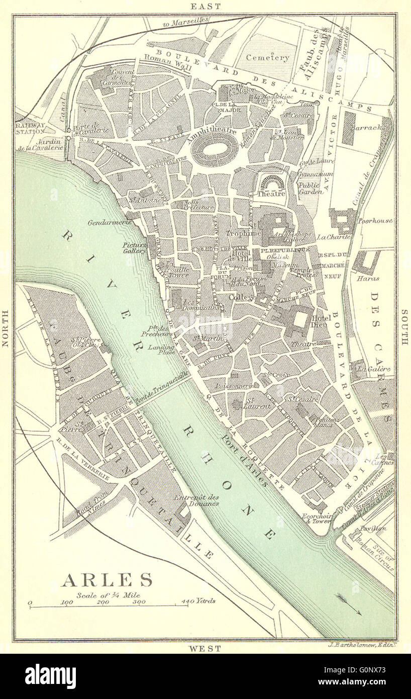 Map arles france hi-res stock photography and images - Alamy