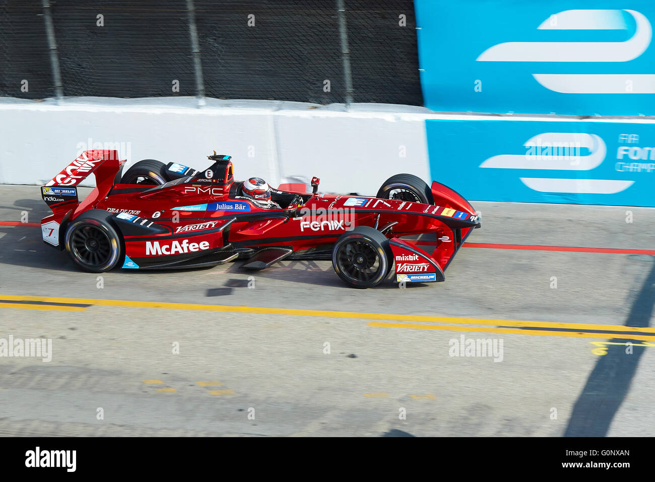 Formula E Team Zero Emission Racing Car At The Long Beach Formula E ...
