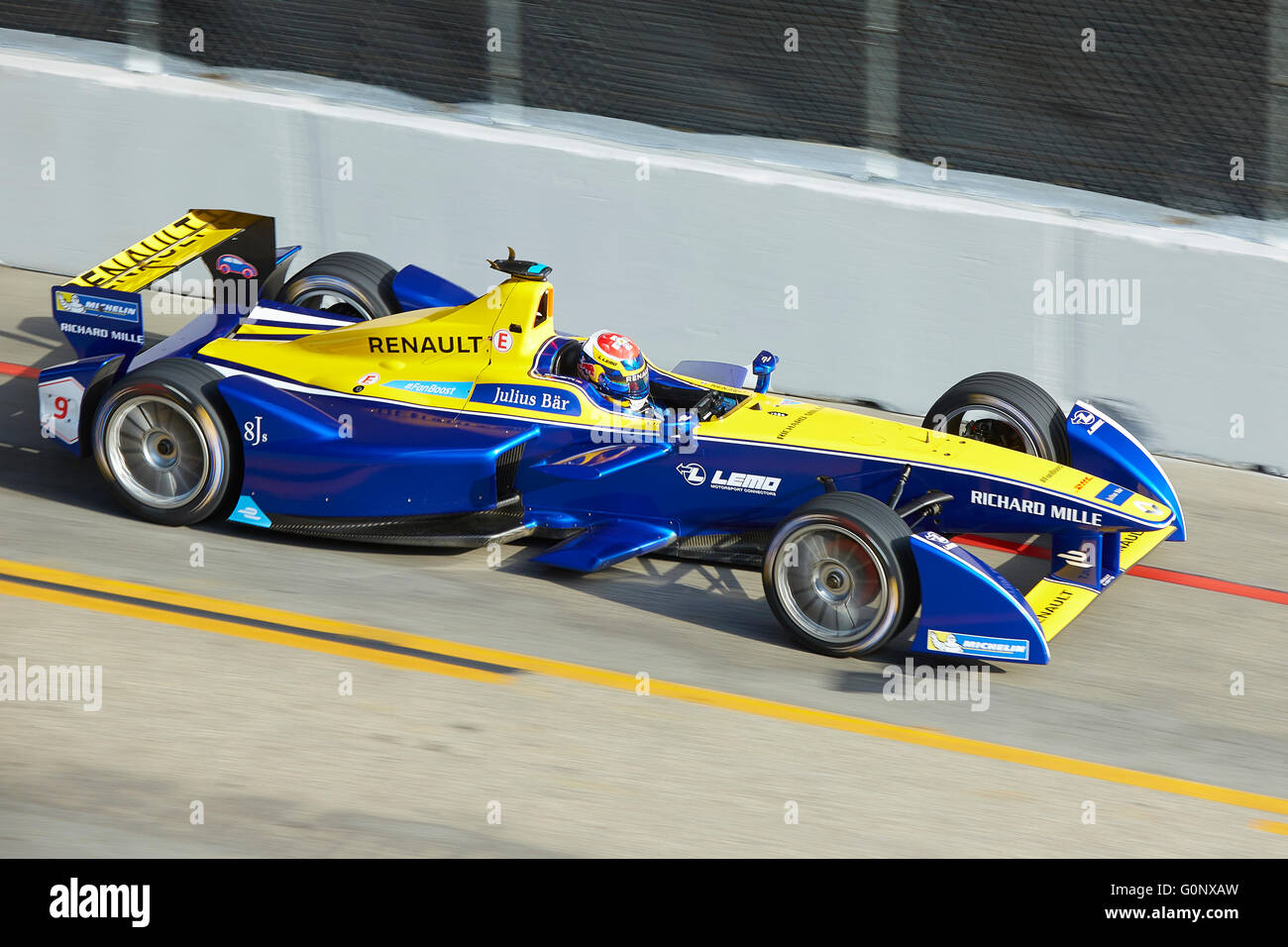 Sebastien Buemi Drives A Renault E.Dams Zero Emission Racing Car At The ...