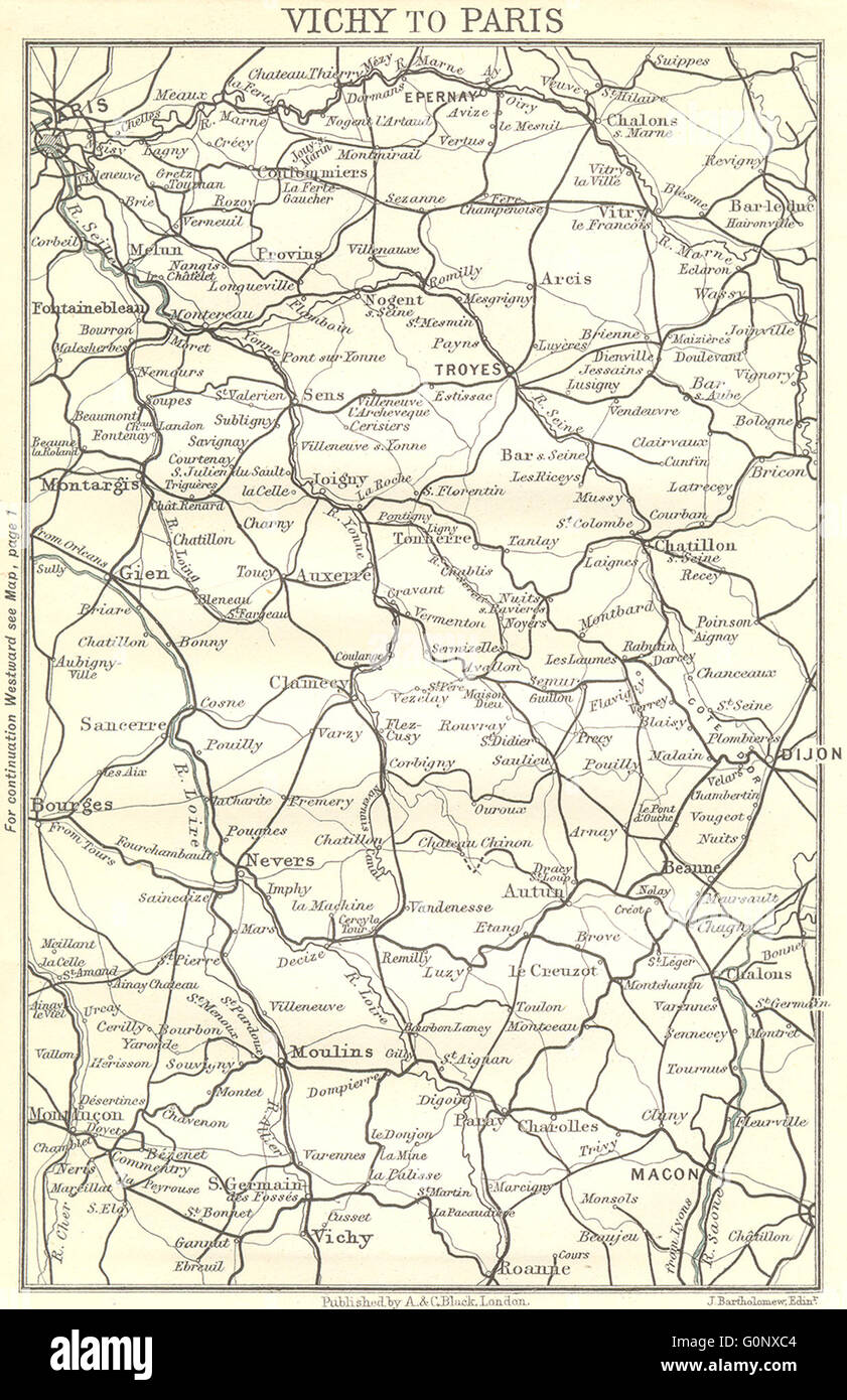 France and vichy france map hi-res stock photography and images - Alamy