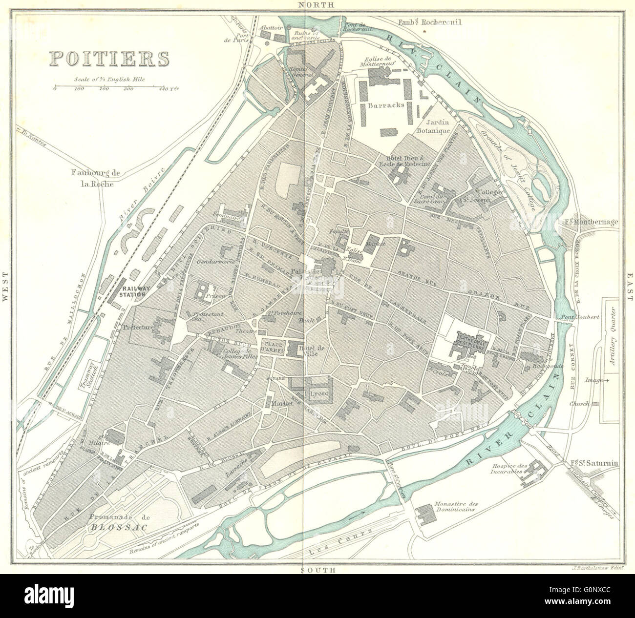 Map of poitiers hi-res stock photography and images - Alamy
