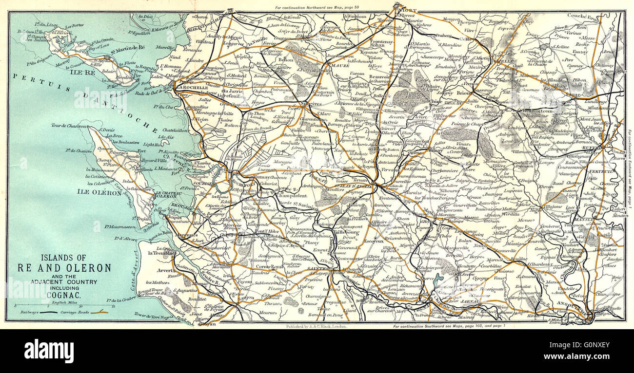 Map of cognac france hi-res stock photography and images - Alamy