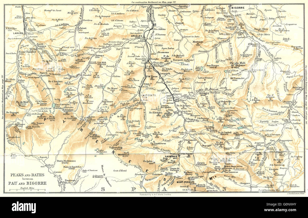 Map pau france hi-res stock photography and images - Alamy