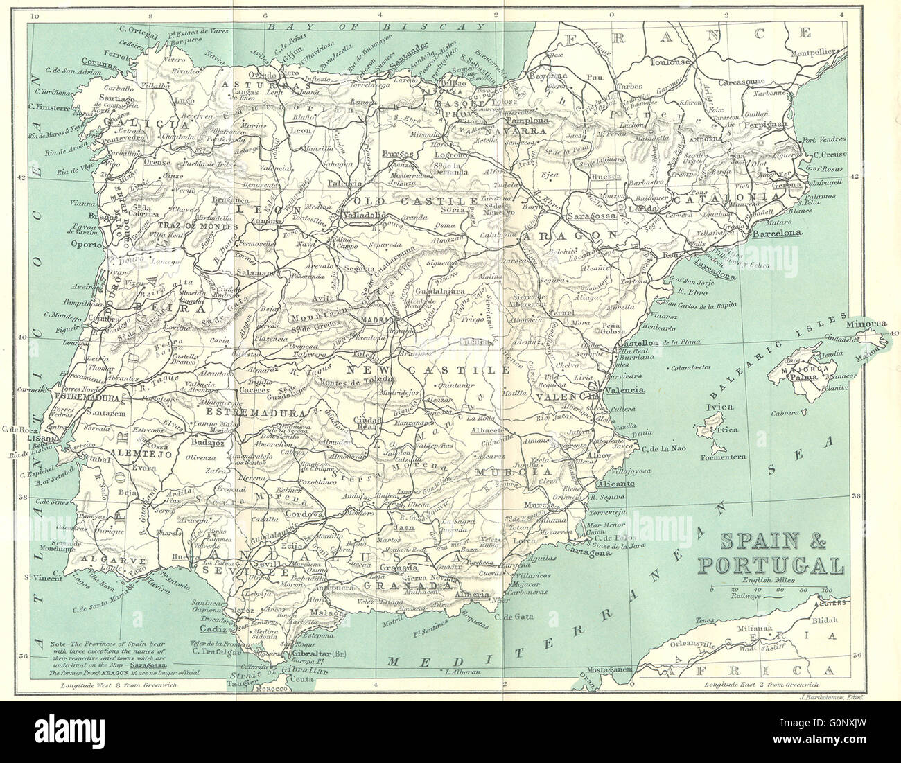 Spain map 20th century hi-res stock photography and images - Alamy