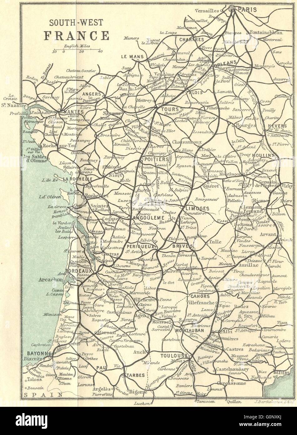 France 1914 map hi-res stock photography and images - Alamy