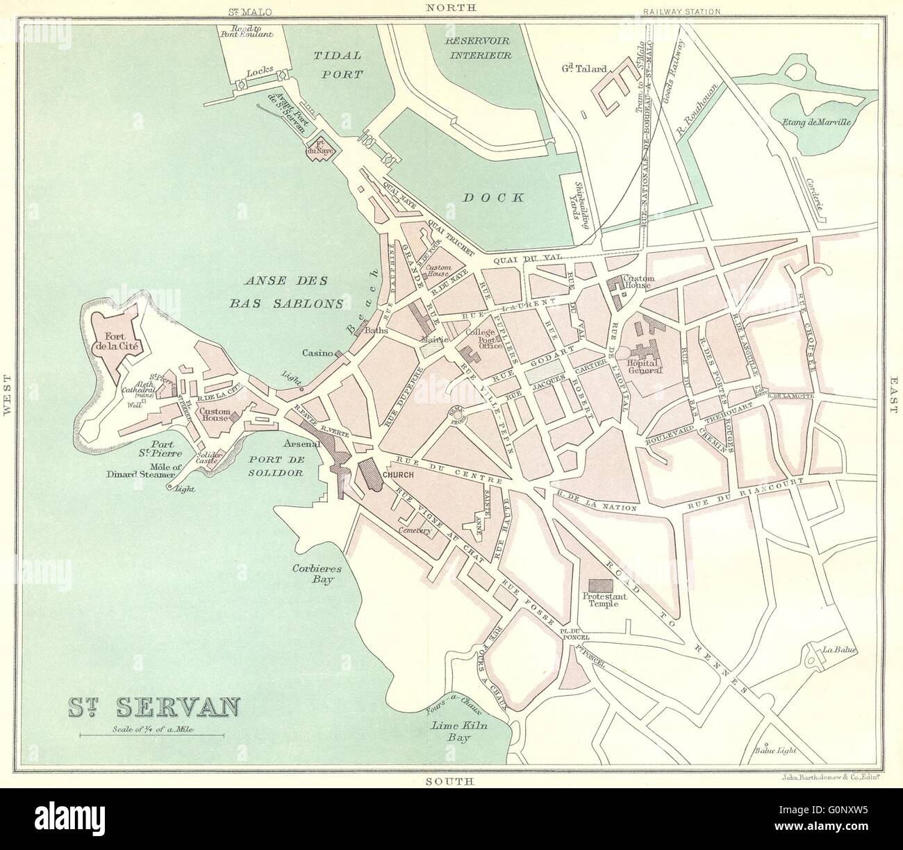 Plan de la ville de st hi-res stock photography and images - Alamy