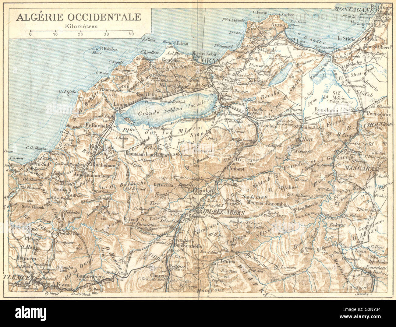 Algerie map hi-res stock photography and images - Alamy