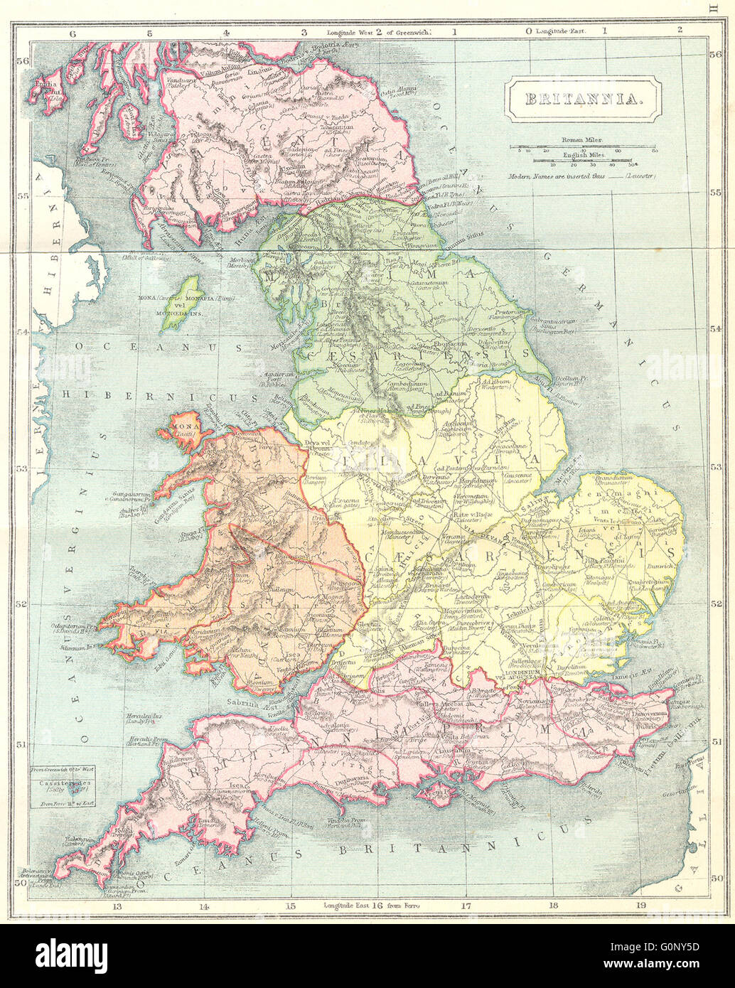 Roman britannia map hi-res stock photography and images - Alamy