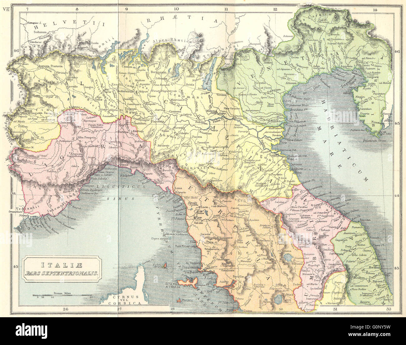 Roman york map hi-res stock photography and images - Alamy