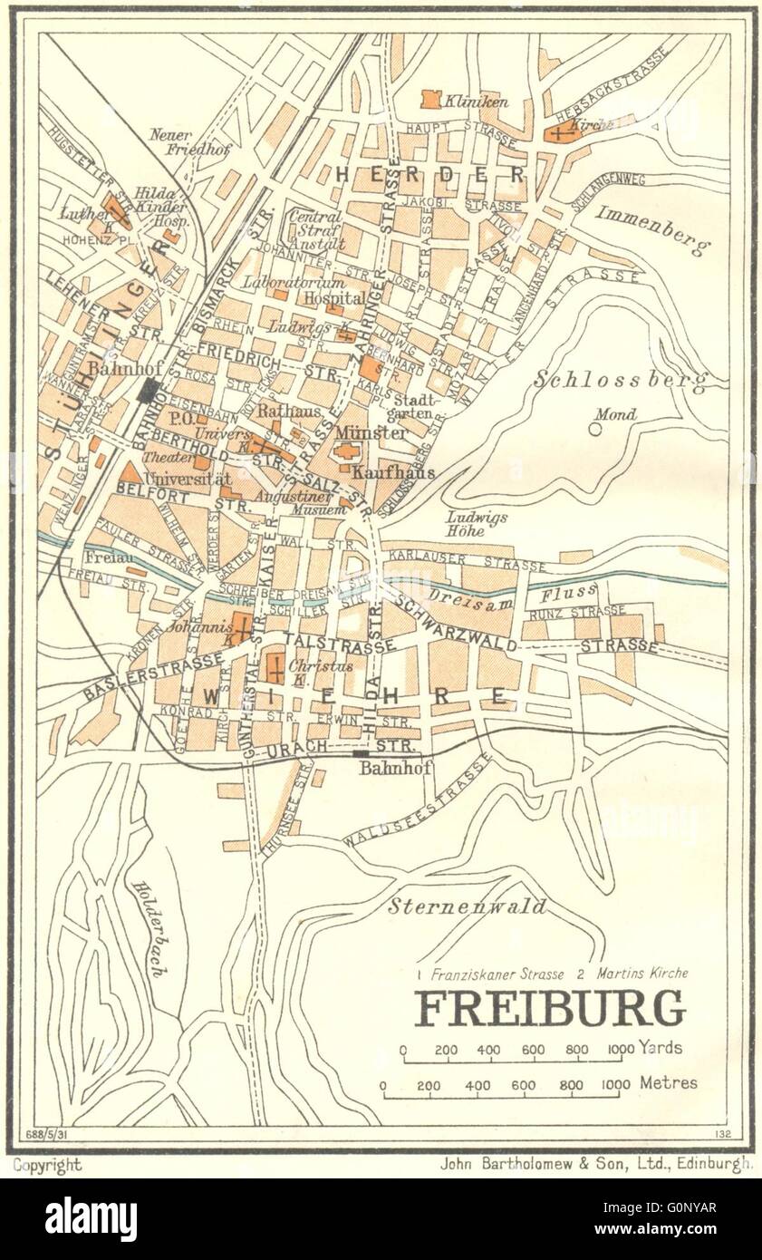 Map Of Freiburg High Resolution Stock Photography and Images - Alamy