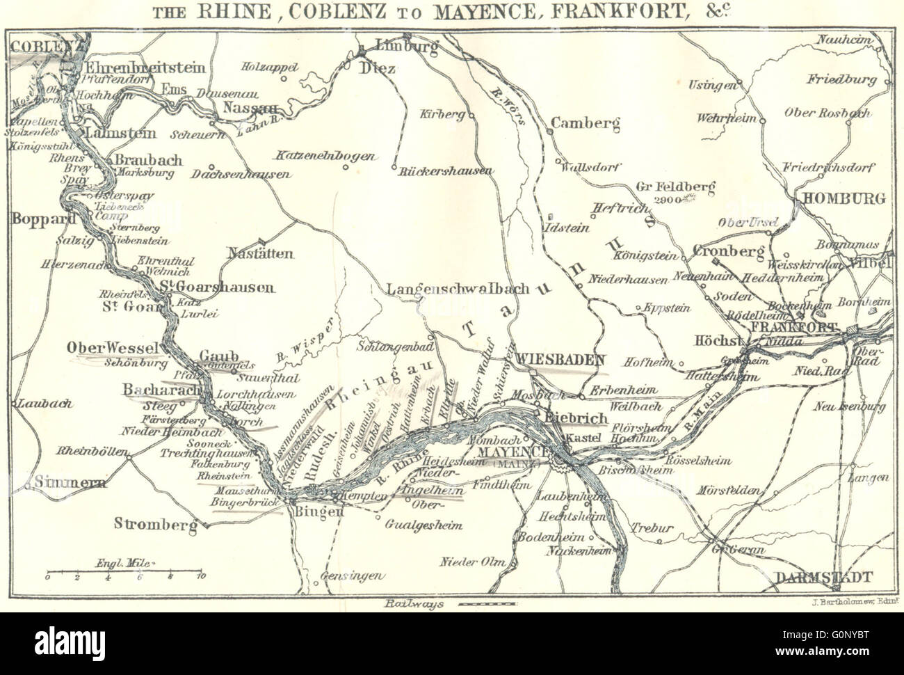 Mainz map hi-res stock photography and images - Alamy