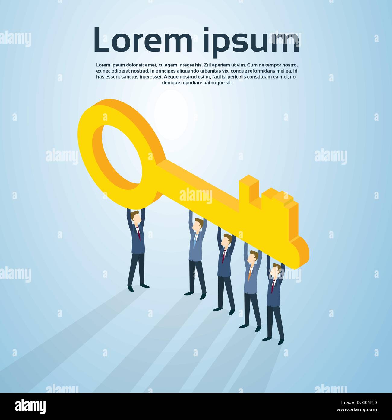 3d human gold key hi-res stock photography and images - Alamy