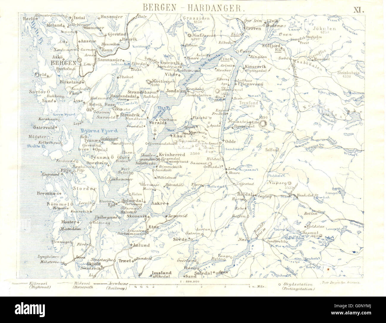 Bergen map hi-res stock photography and images - Alamy