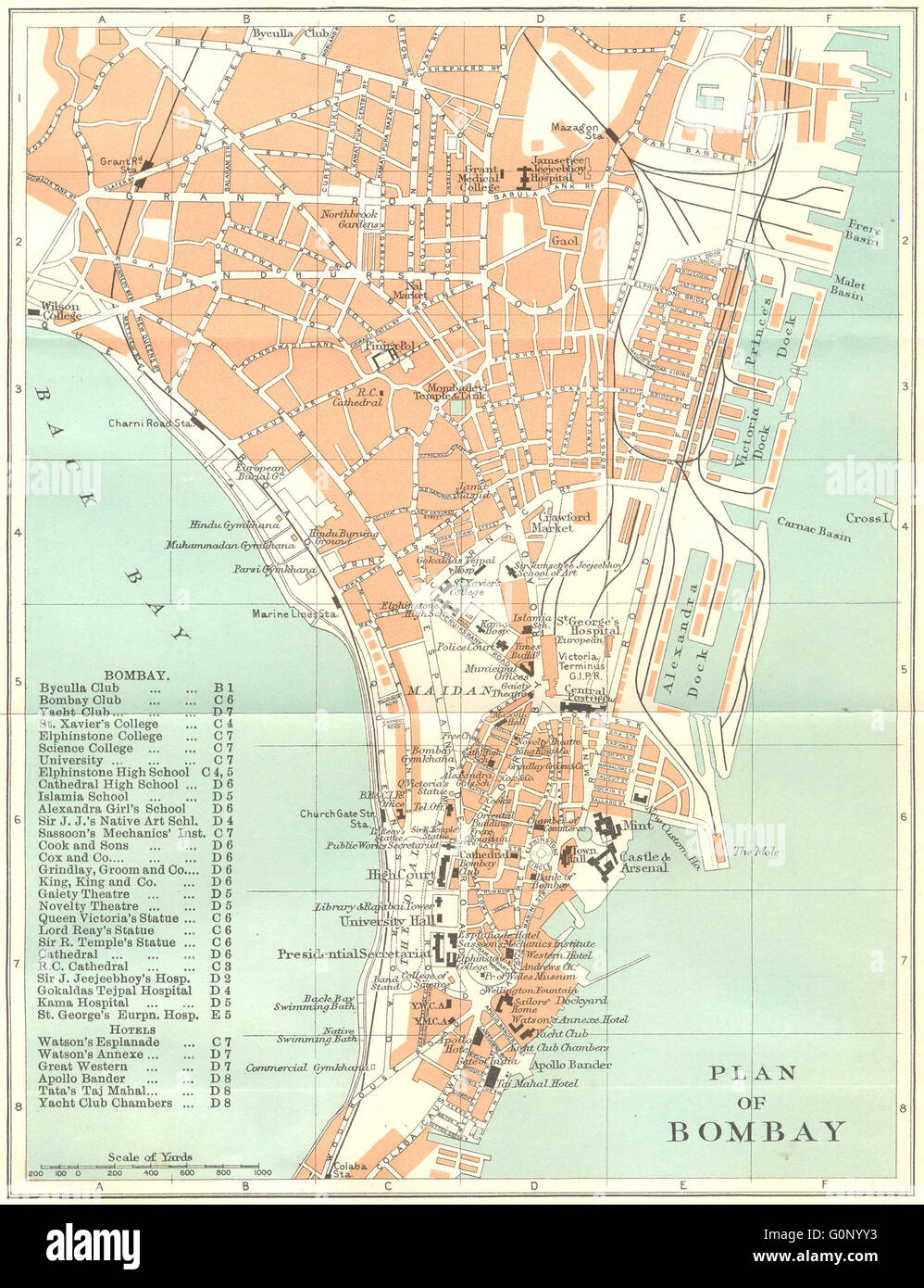 Map india mumbai hi-res stock photography and images - Alamy