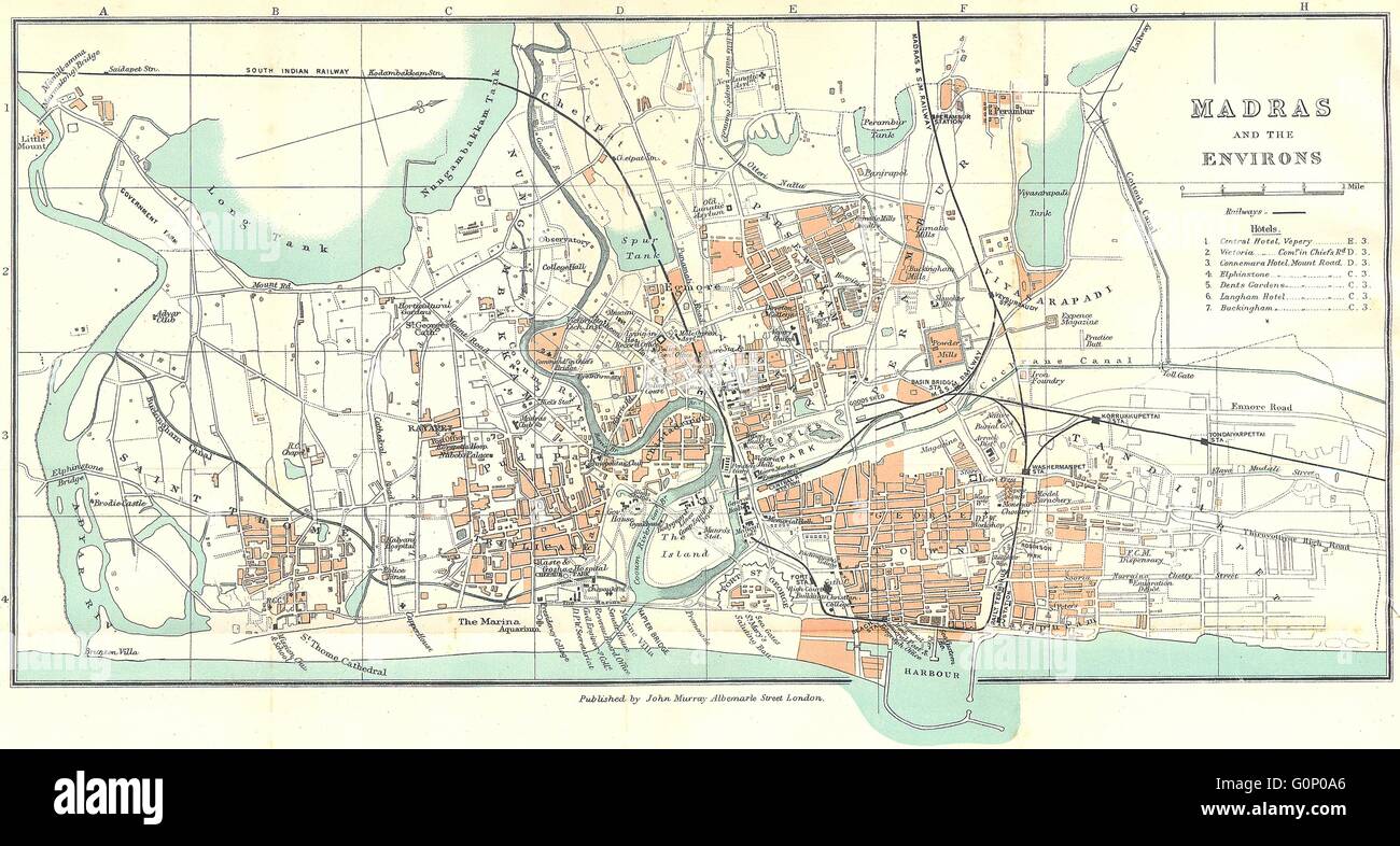 Chennai map hi-res stock photography and images - Alamy