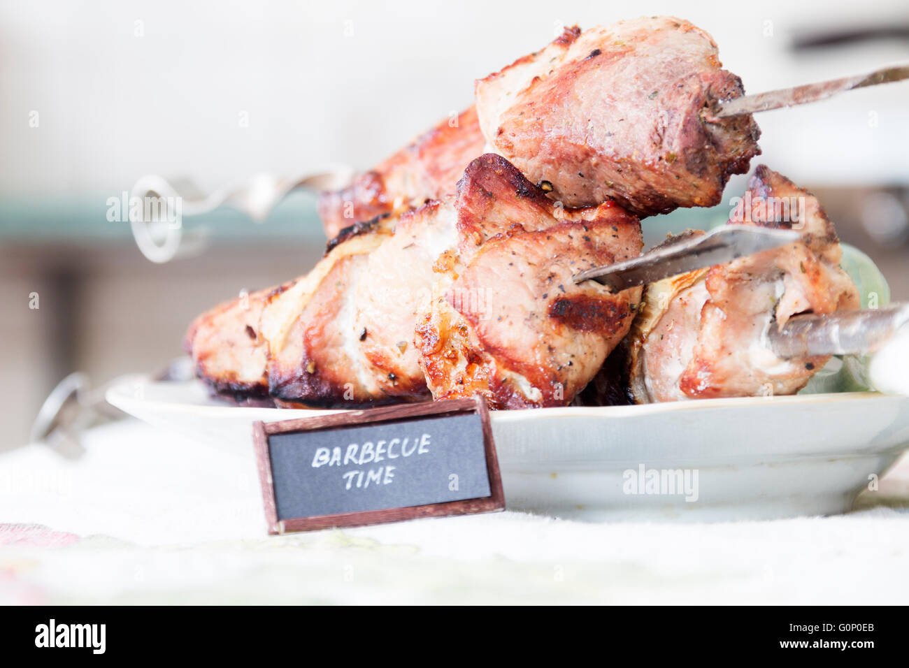 Barbecue time idea Stock Photo - Alamy