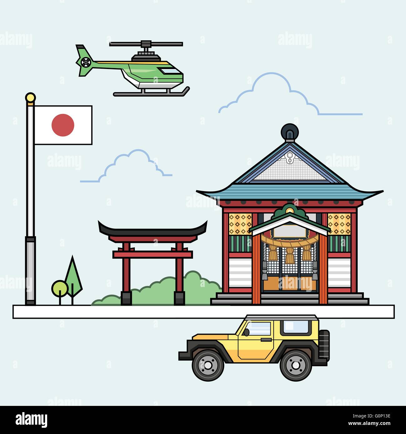 Simple Temple Stock Vector Images - Alamy