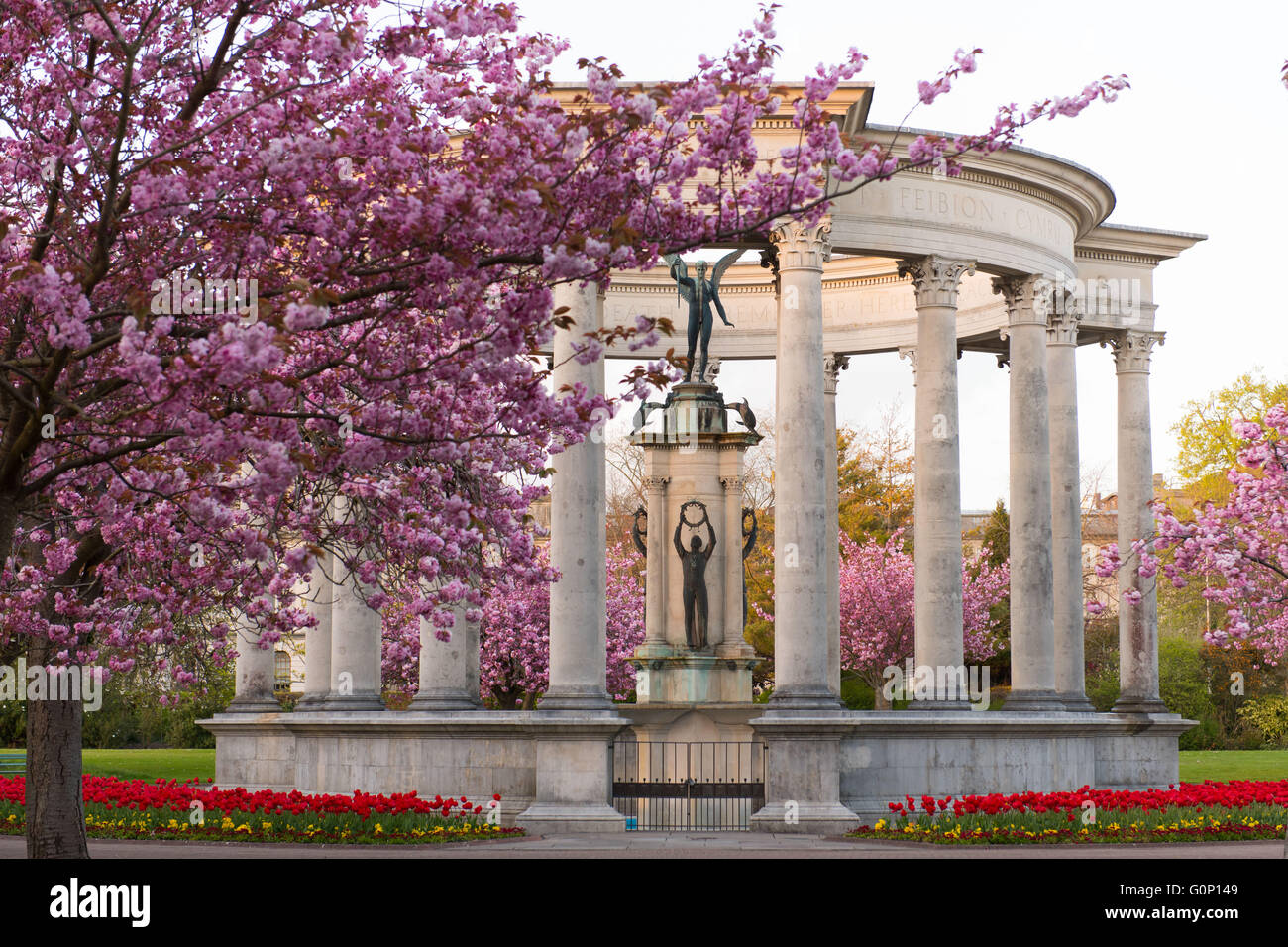 The Cenotaph war memorial in Alexandra Gardens, Cathays Park, Cardiff ...