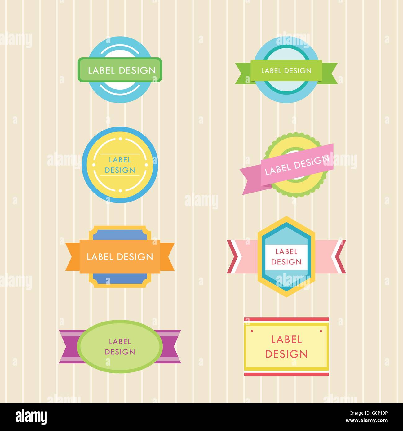 Label illust hi-res stock photography and images - Alamy