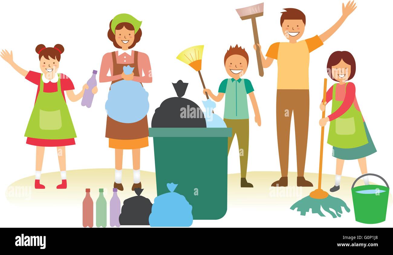 Family harmony Stock Vector Images - Alamy