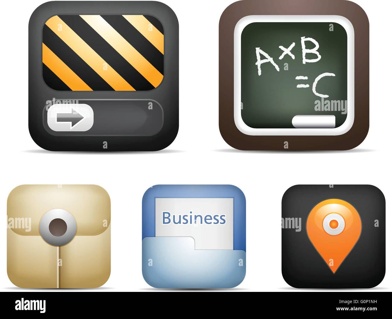 App Icon 6 Stock Vector Image & Art - Alamy