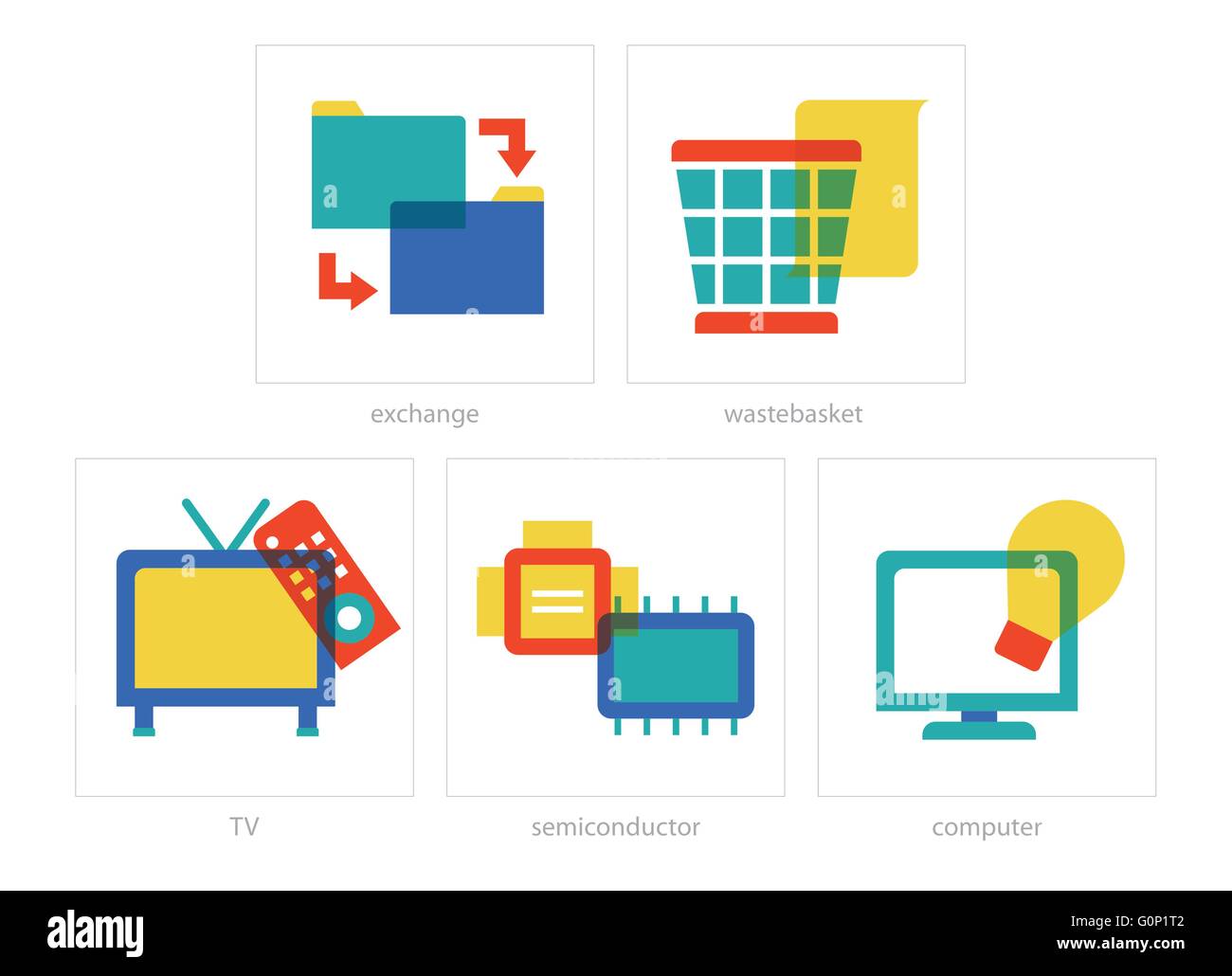 Computer exchange Stock Vector Images - Alamy