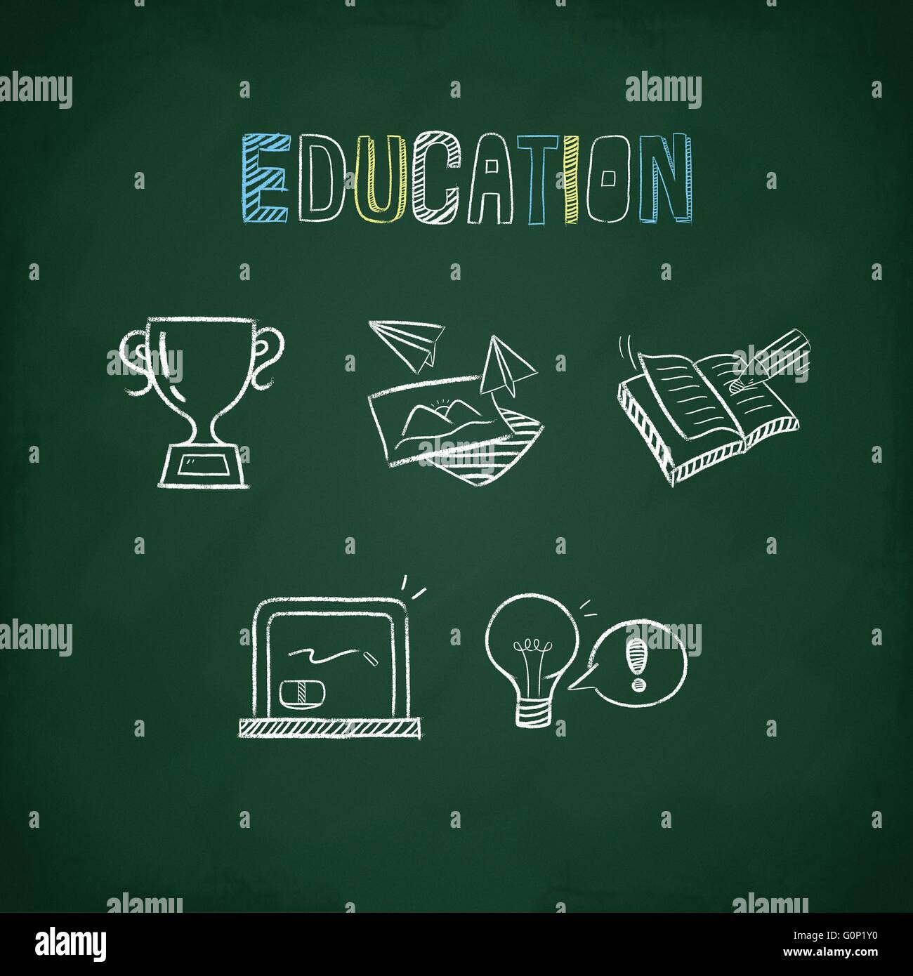 blackboard Icon II Stock Vector Image & Art - Alamy