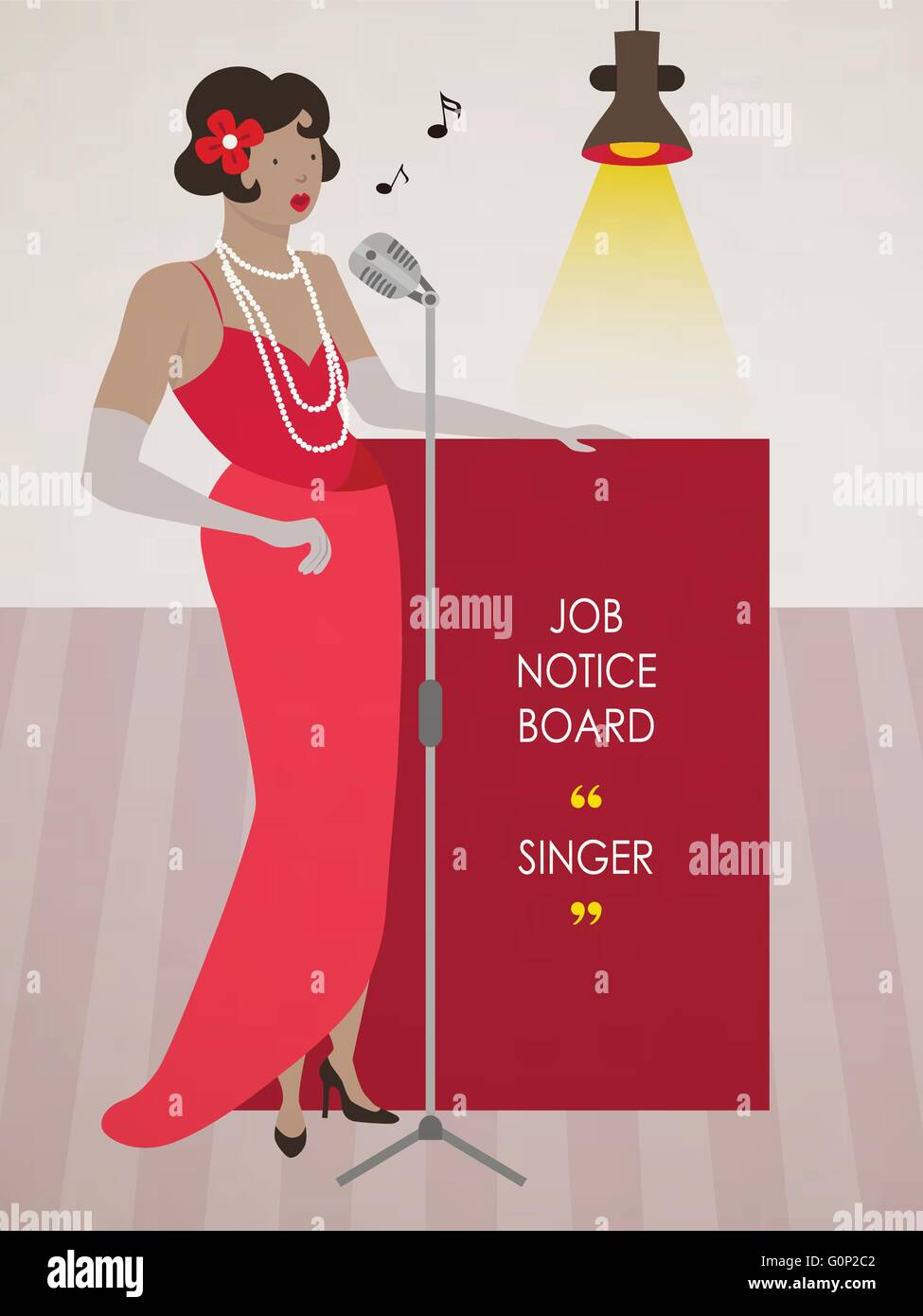 Character singer Stock Vector Images - Alamy