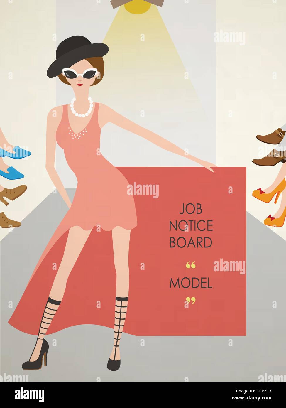 Job model Stock Vector Images - Alamy