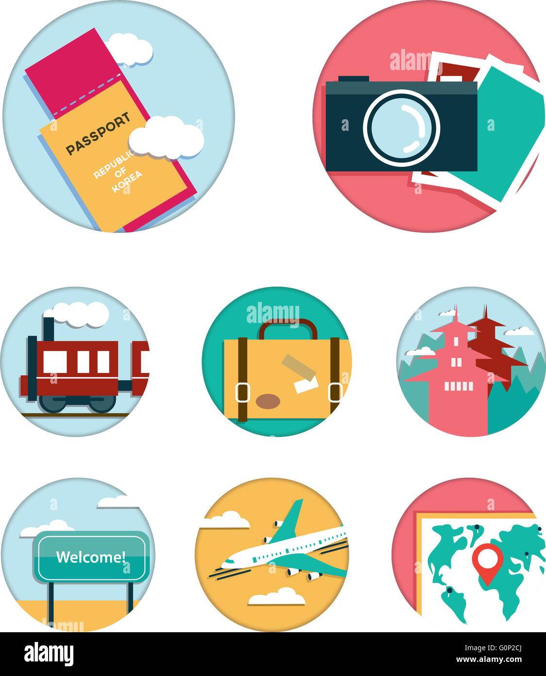 Photo train Stock Vector Images - Alamy