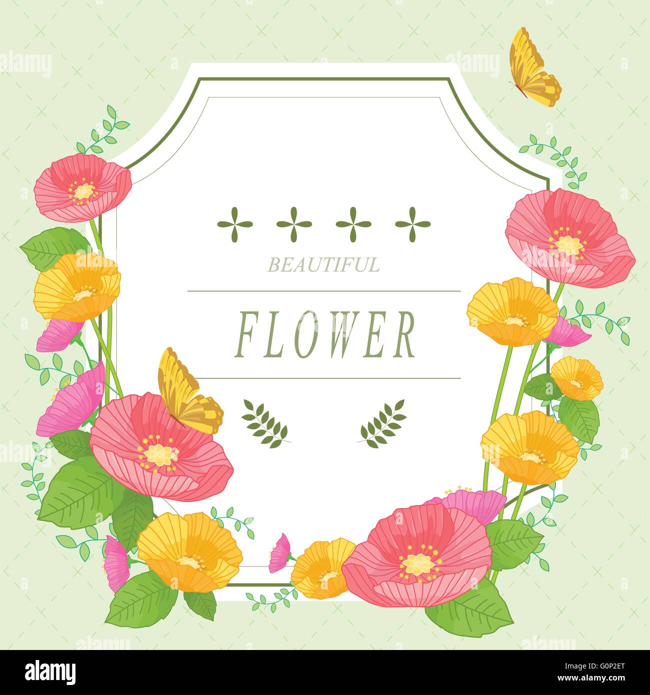 Flower banner Stock Vector Images - Alamy
