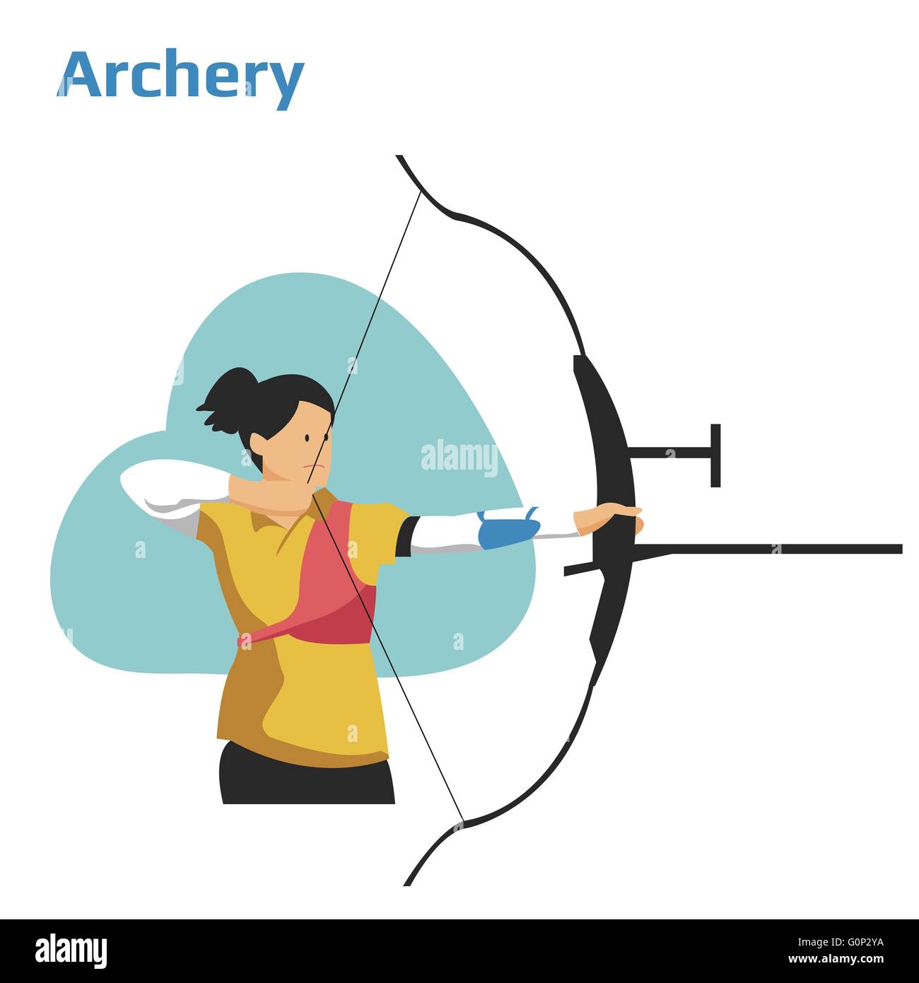 Asian archery Cut Out Stock Images & Pictures - Alamy