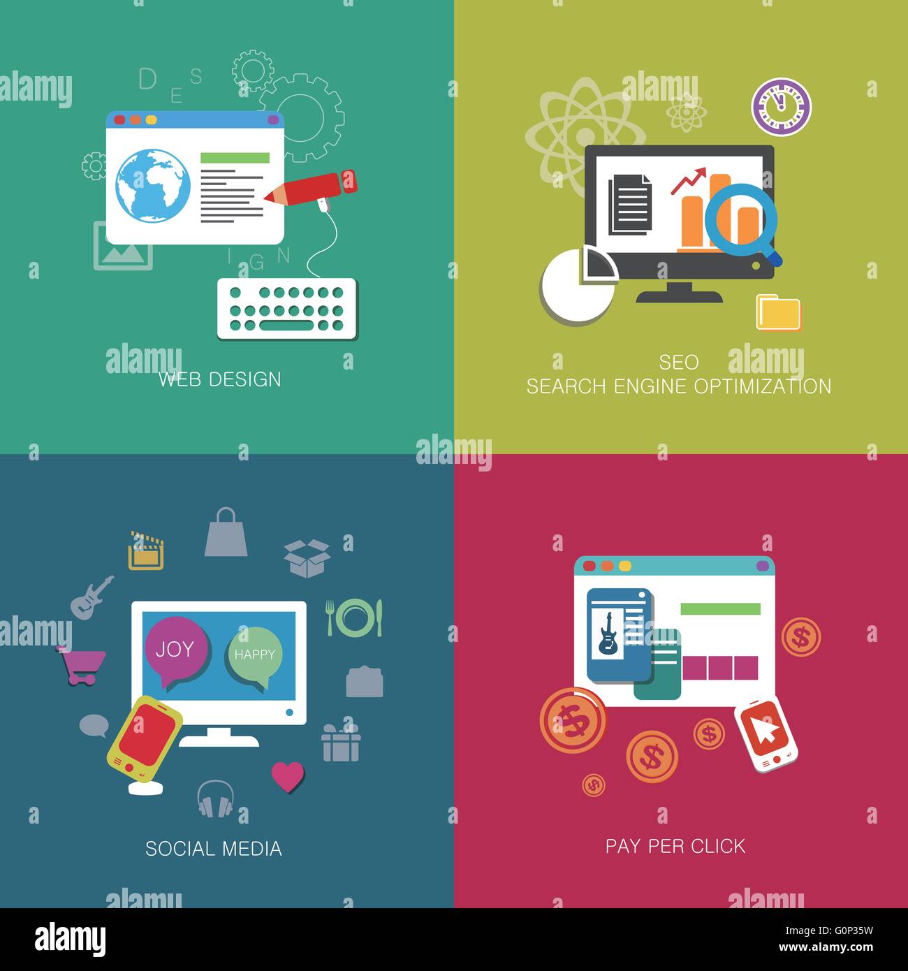 Visual advertising Stock Vector Images - Alamy