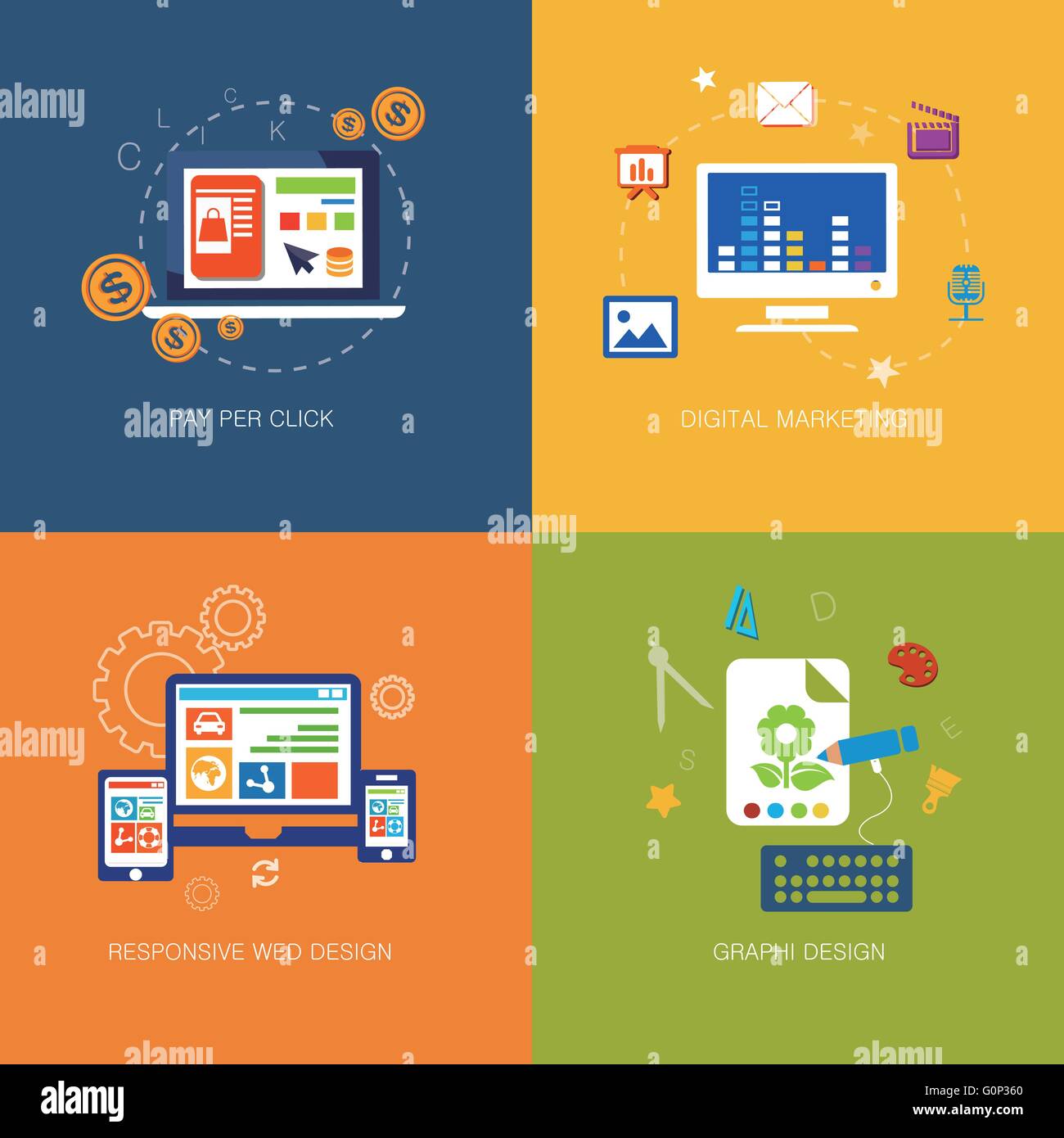 Visual advertising Stock Vector Images - Alamy
