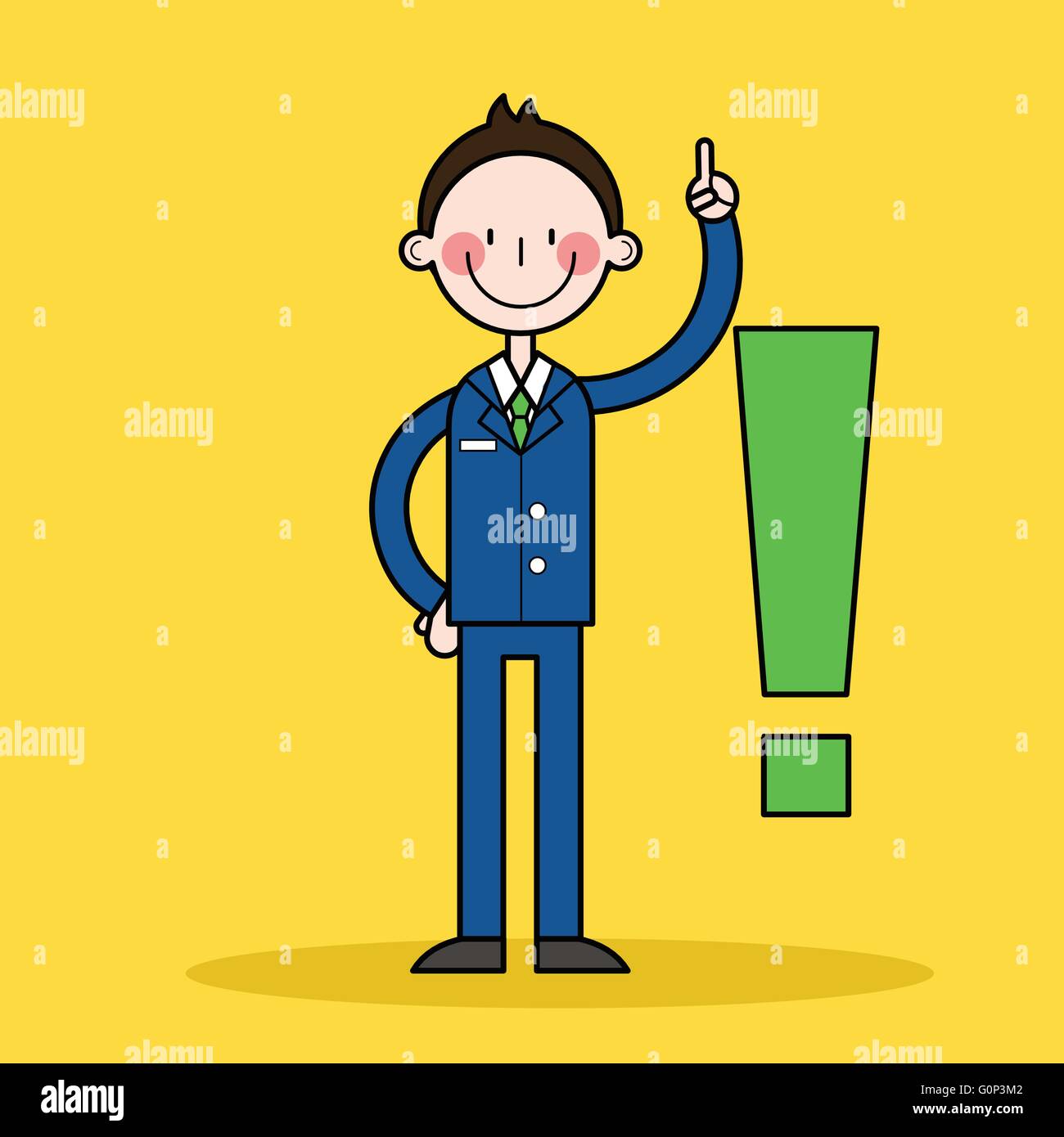 Exclamation character Stock Vector Images - Alamy