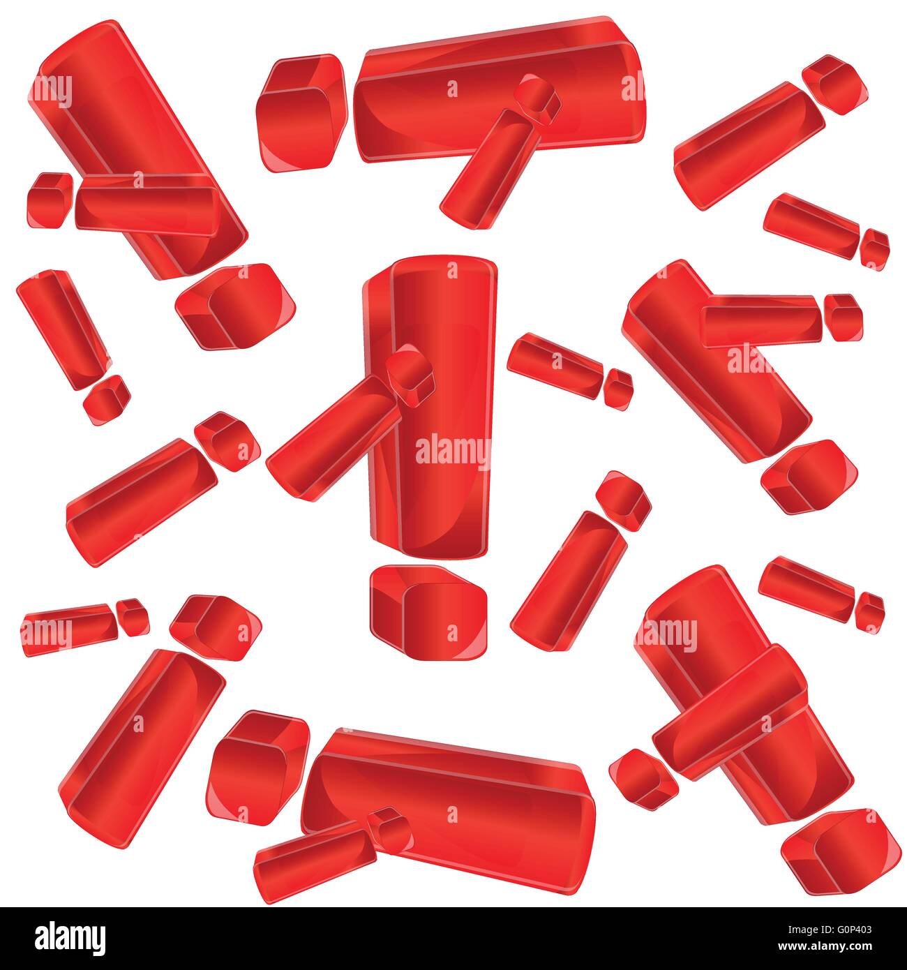 Background from exclamation points Stock Vector Image & Art - Alamy