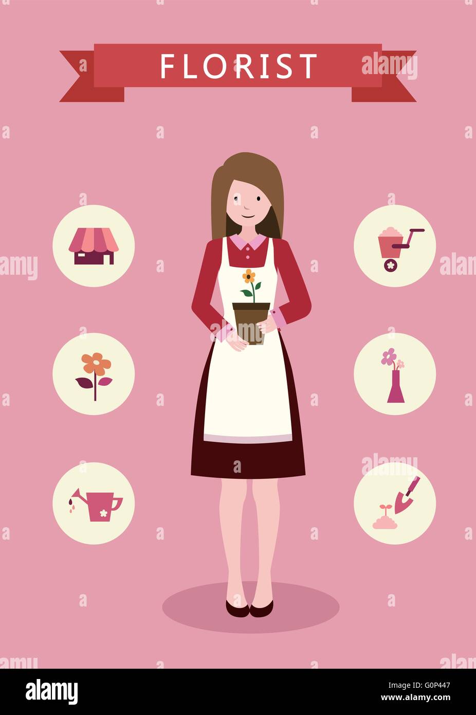 Job flower Stock Vector Images - Alamy