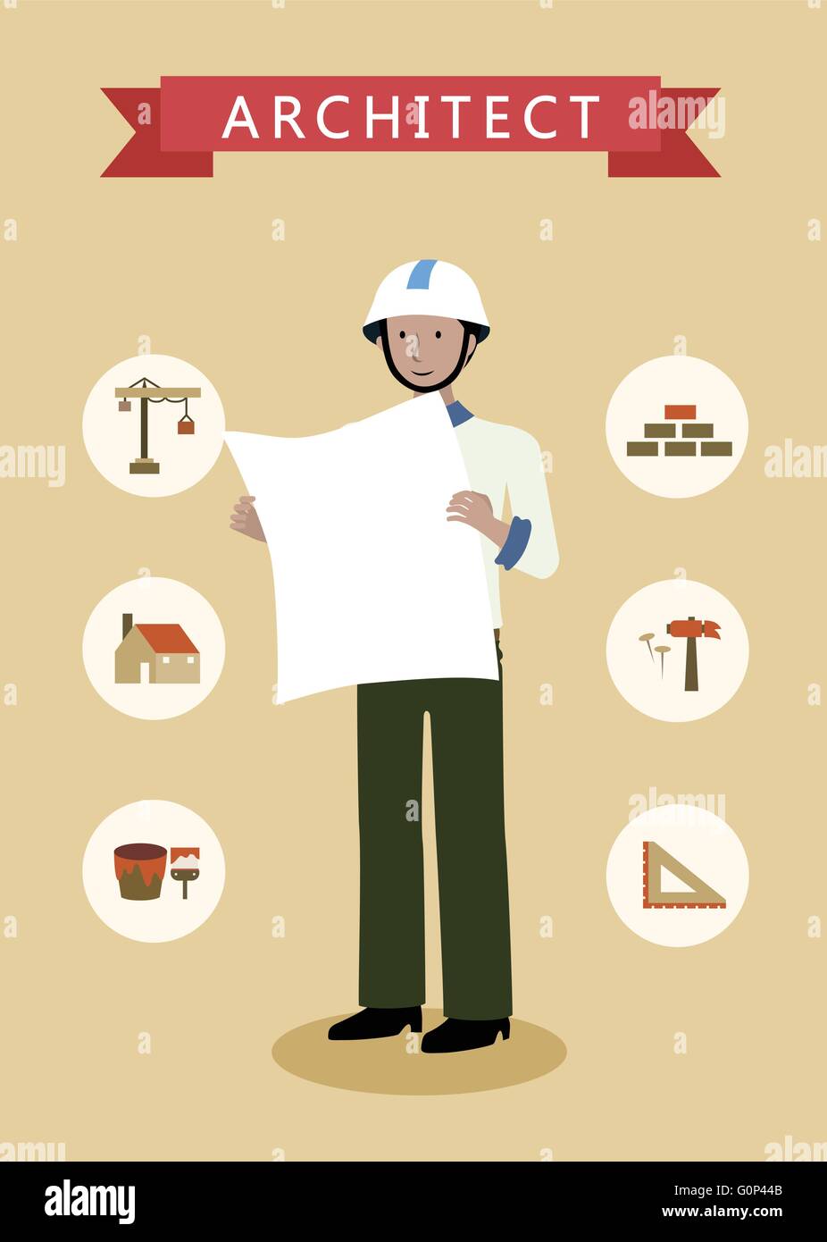 Job architect Stock Vector Images - Alamy