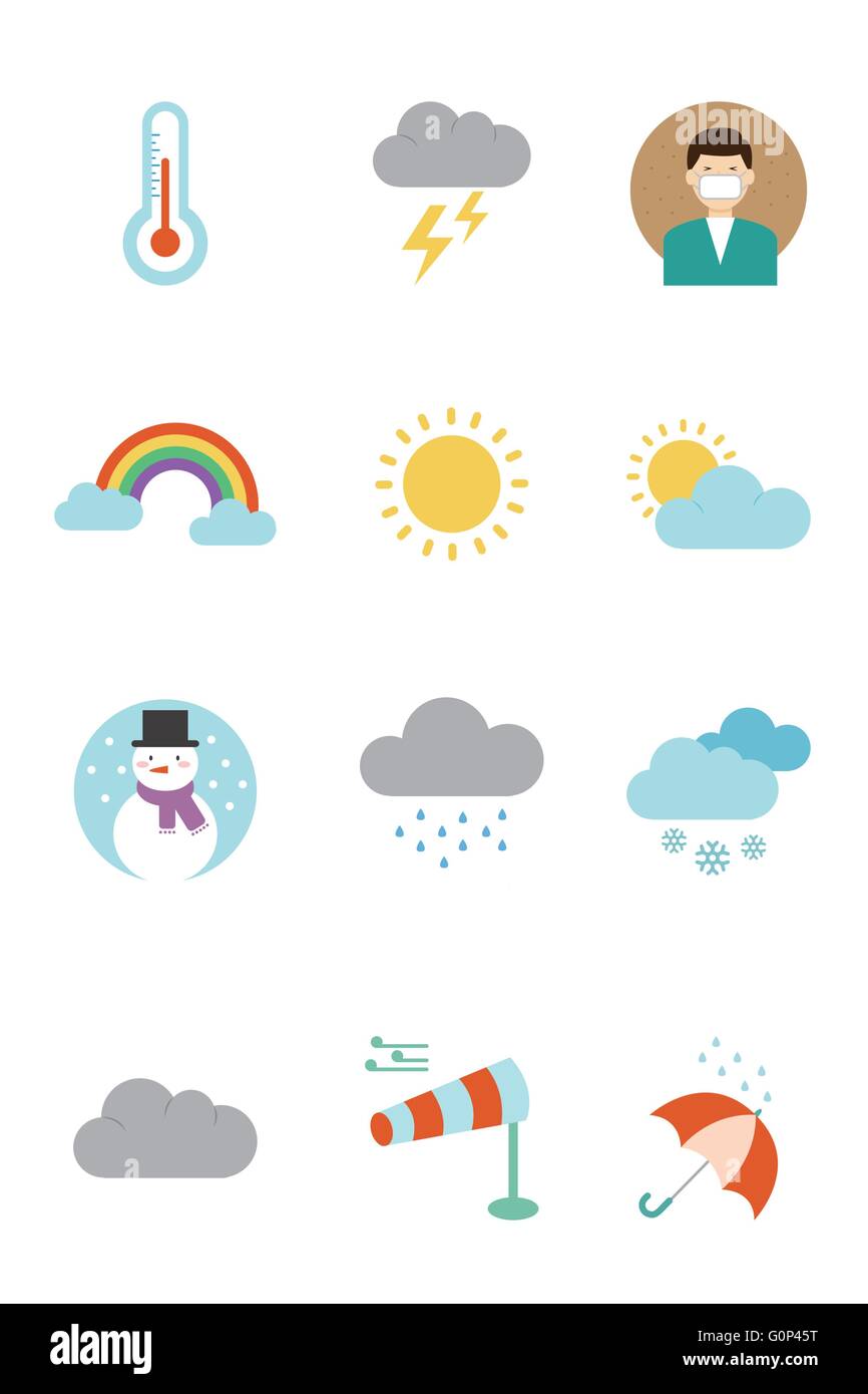 Weather calendar Stock Vector Images - Alamy