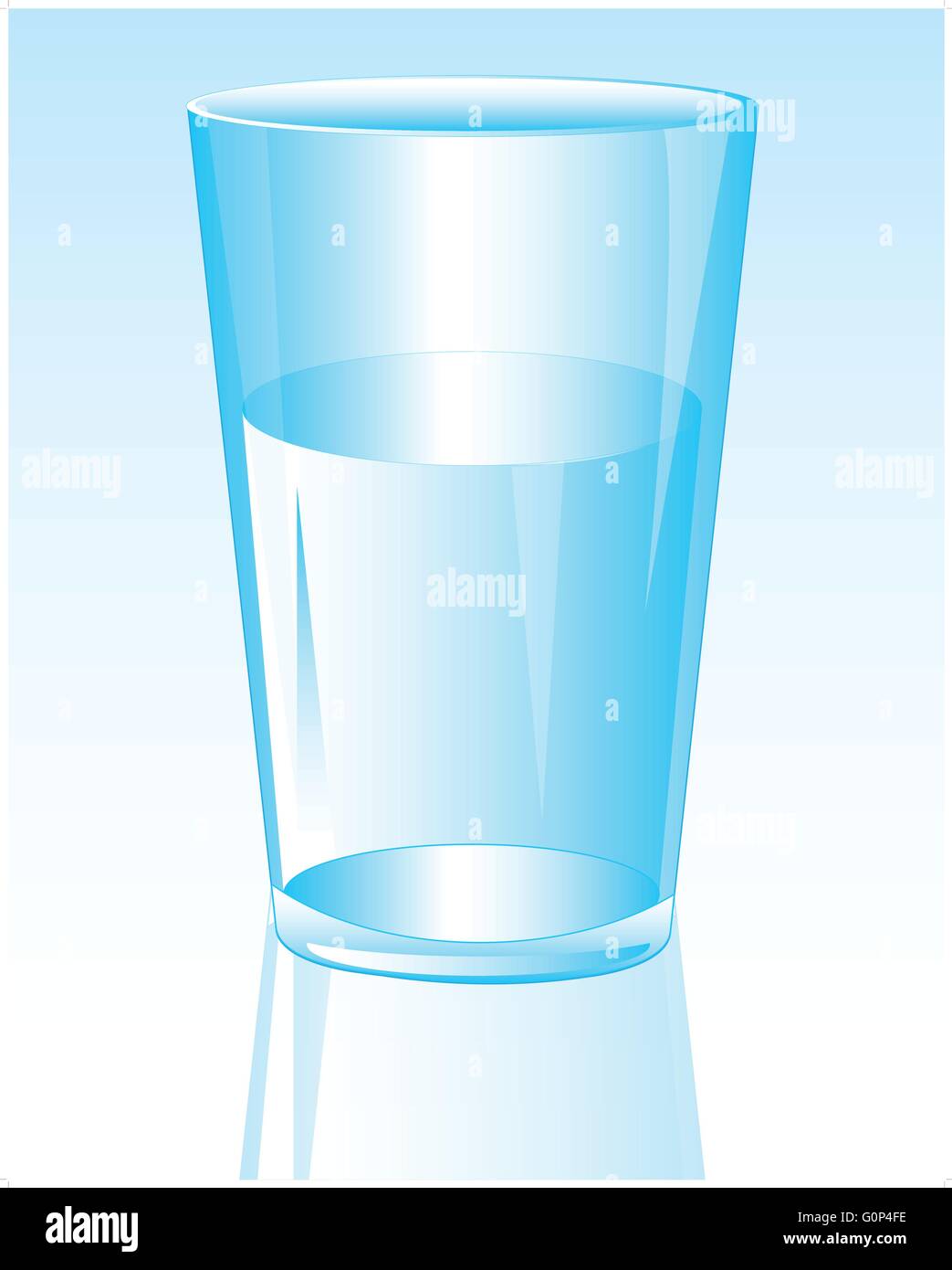 Glass with water Stock Vector Image & Art - Alamy