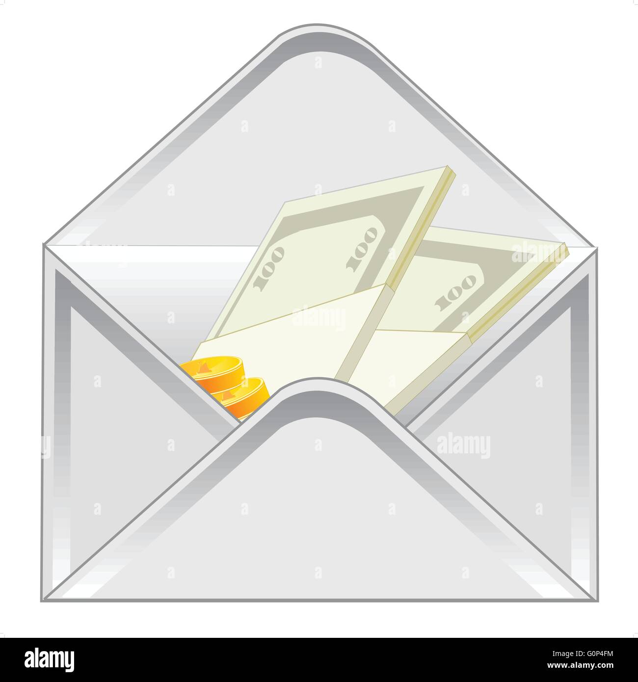 Bills mail money Stock Vector Images - Alamy