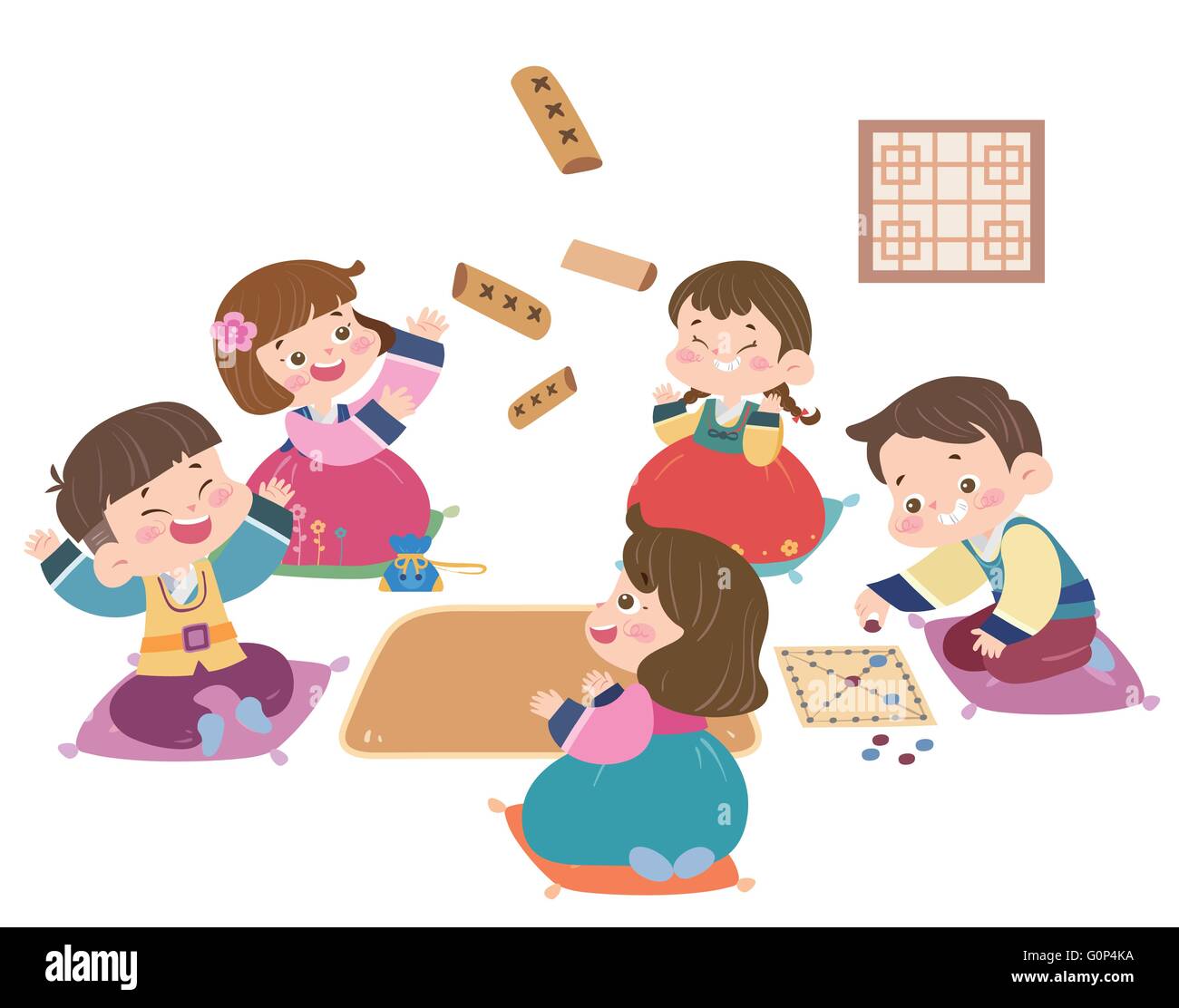 Traditional korean game Stock Vector Images - Alamy