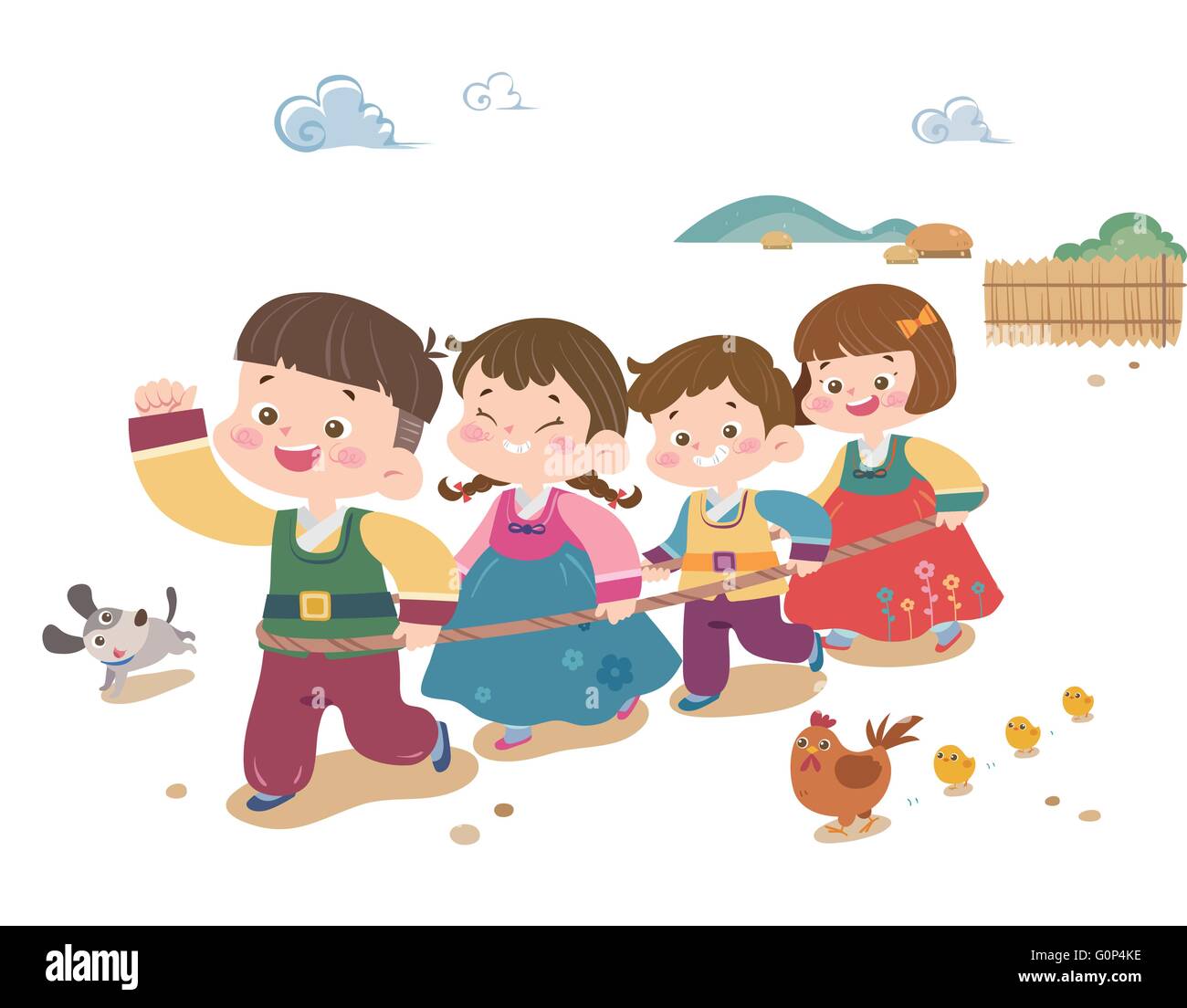 Traditional korean game Stock Vector Images - Alamy